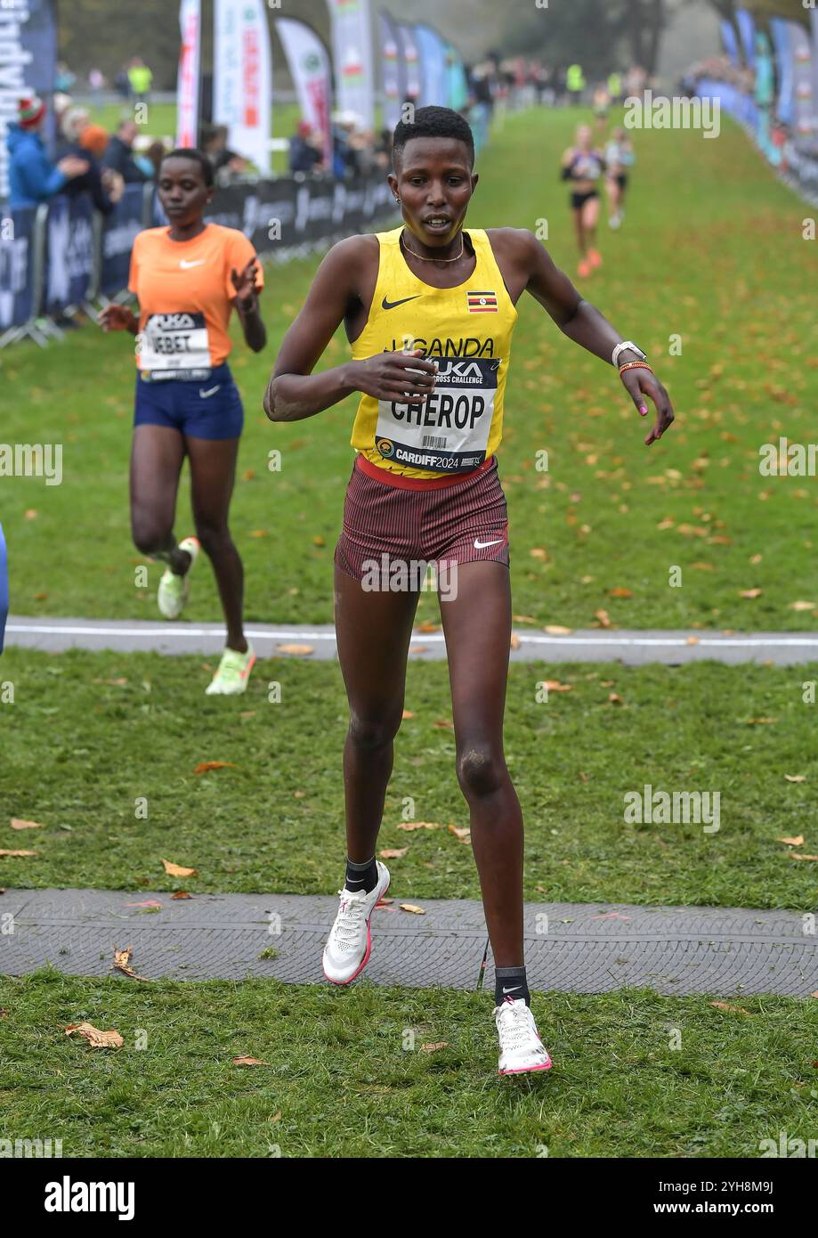 Charity Cherop of Uganda winner of the senior women’s race at the ...