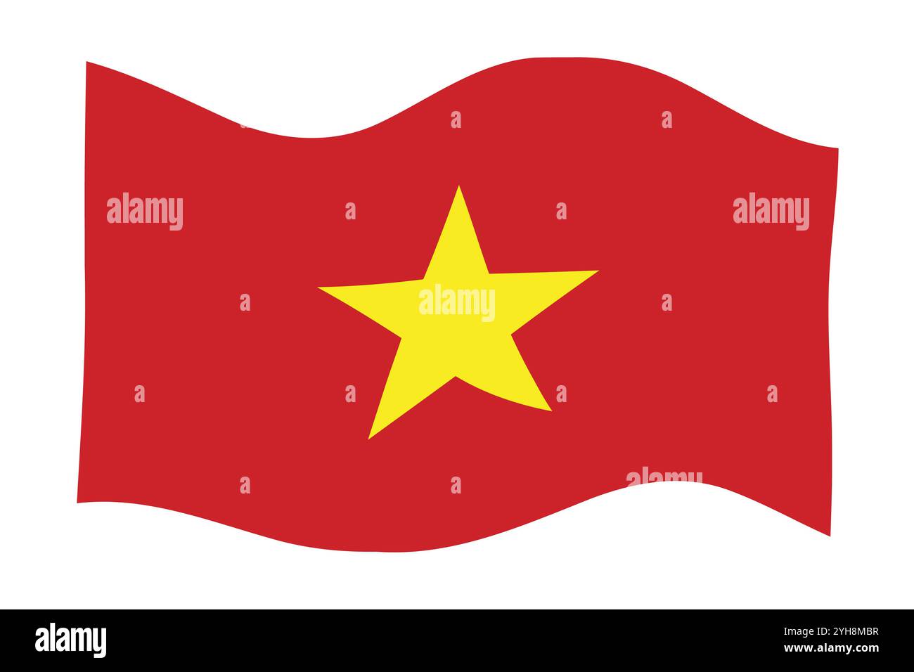 Flag of Vietnam. Vietnamese national symbol in official colors ...
