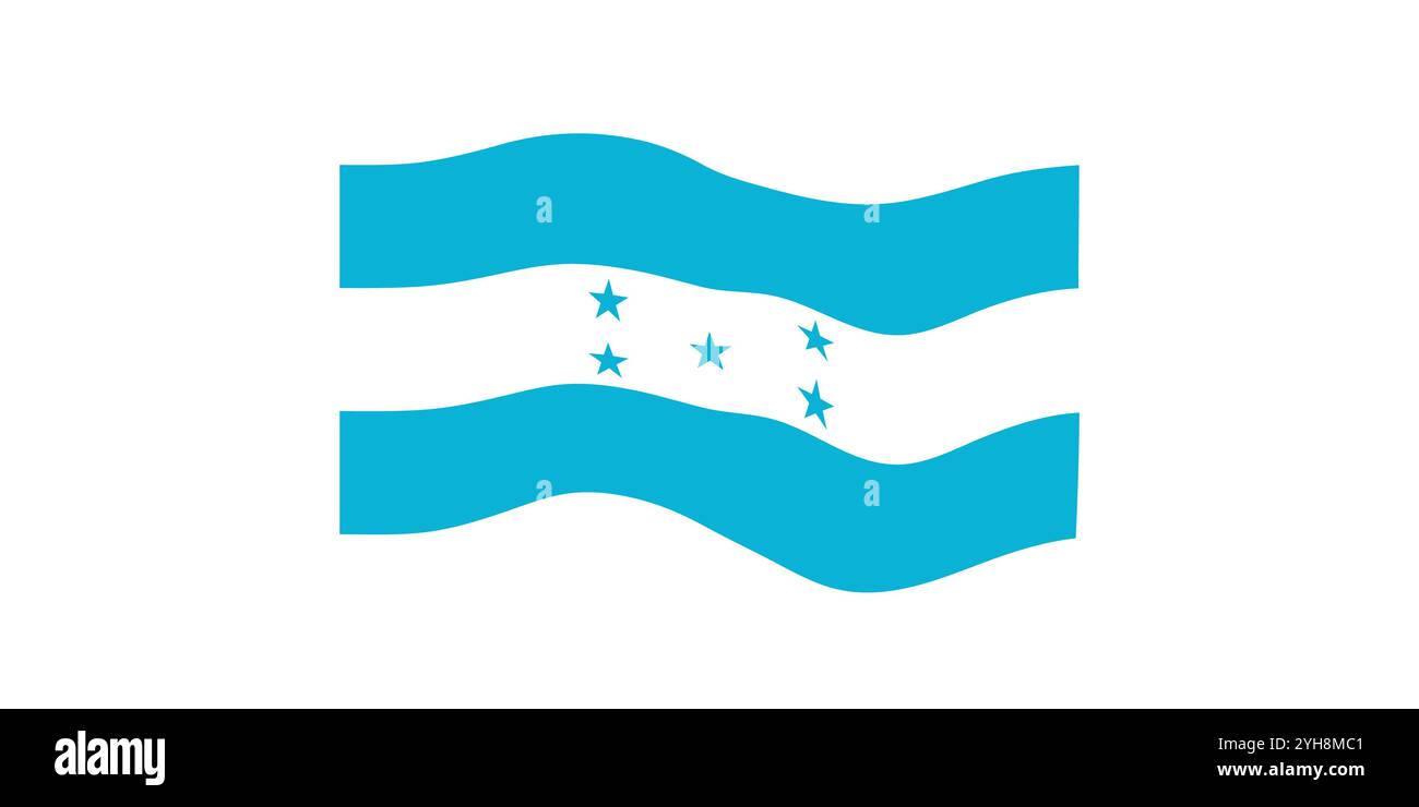 Flag of Honduras. National symbol in official colors. Template icon ...