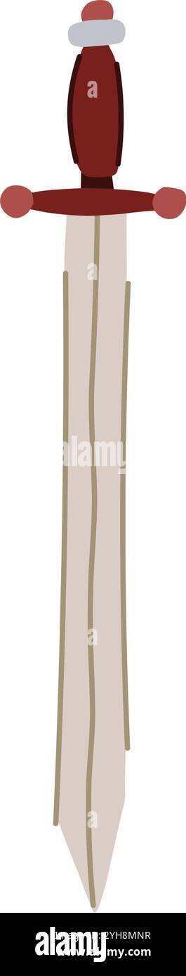 battle sword knight cartoon vector illustration Stock Vector Image ...