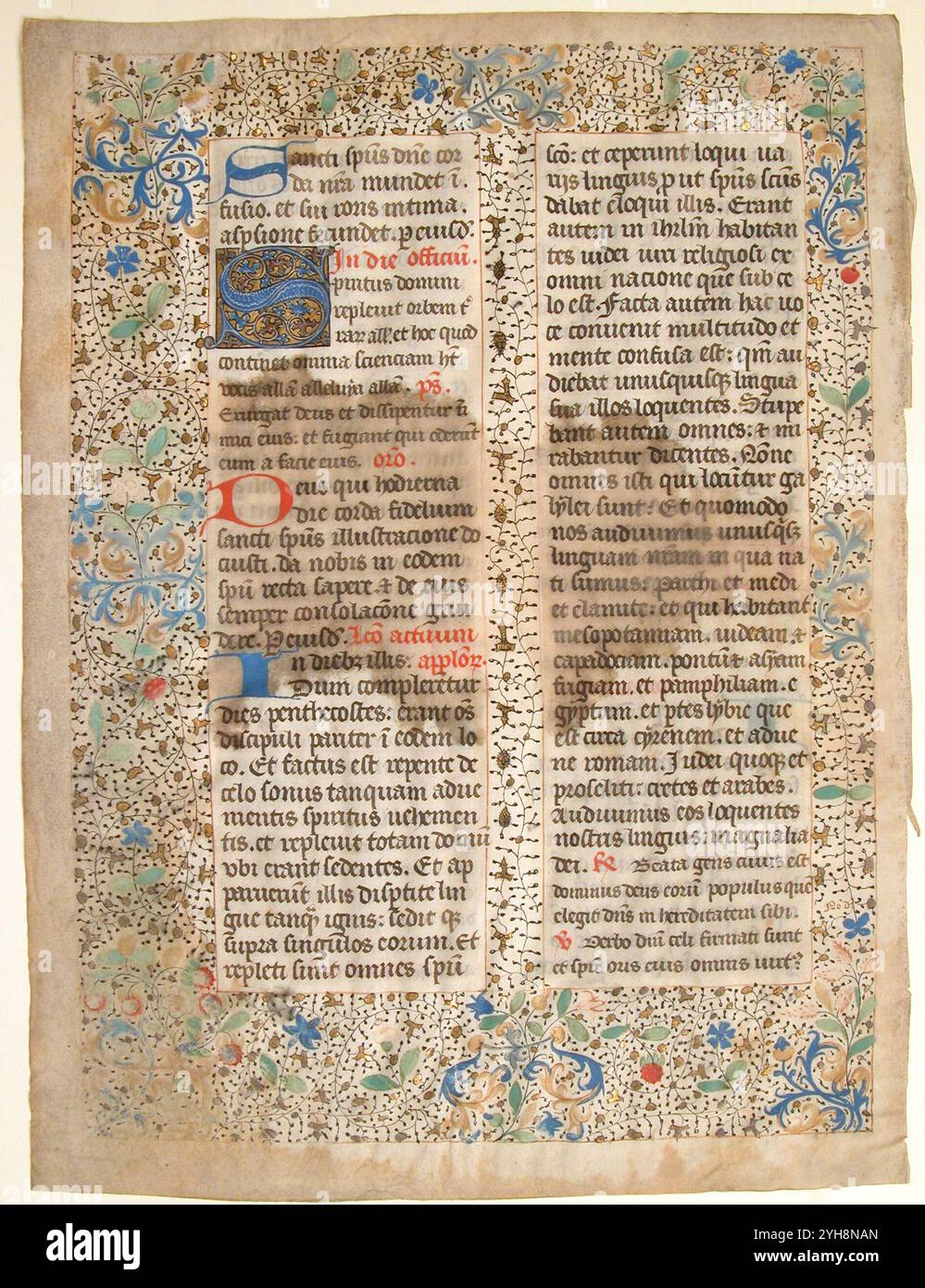 Title: Manuscript Leaf from a Missal Artist: n/d Year: mid-15th century ...