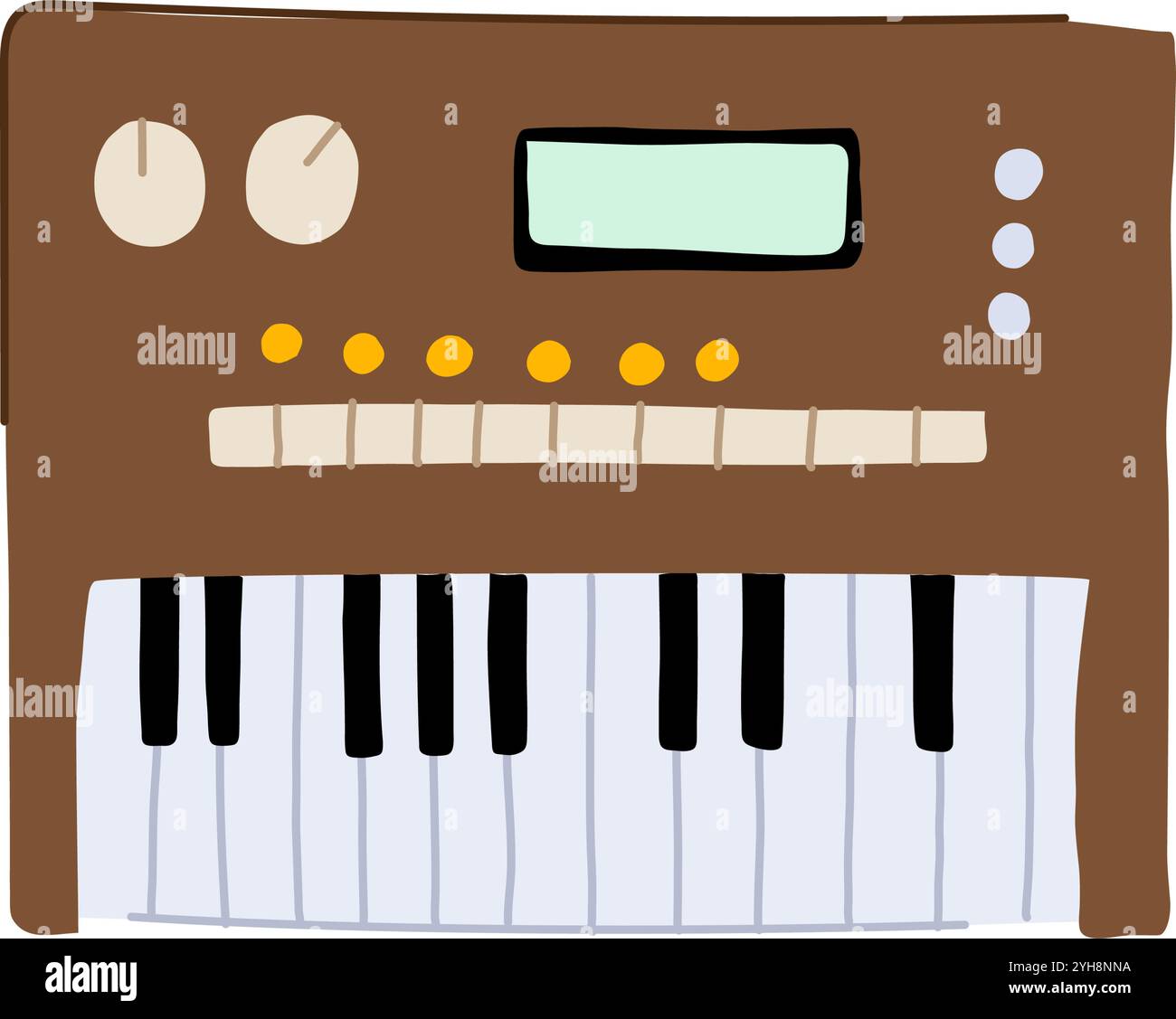 modular synthesizer cartoon vector illustration Stock Vector Image ...