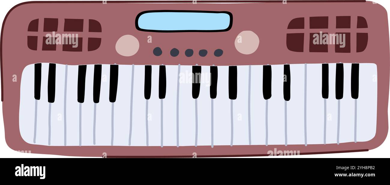 lfo synthesizer cartoon vector illustration Stock Vector Image & Art ...