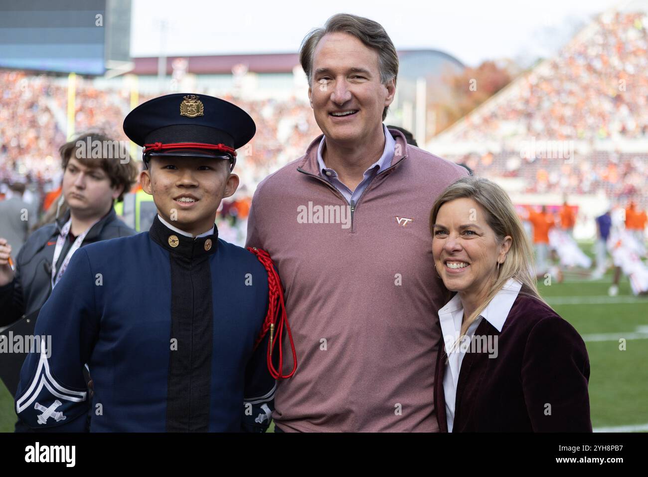 November 9, 2024: Governor of Virginia Glenn Youngkin and First Lady ...