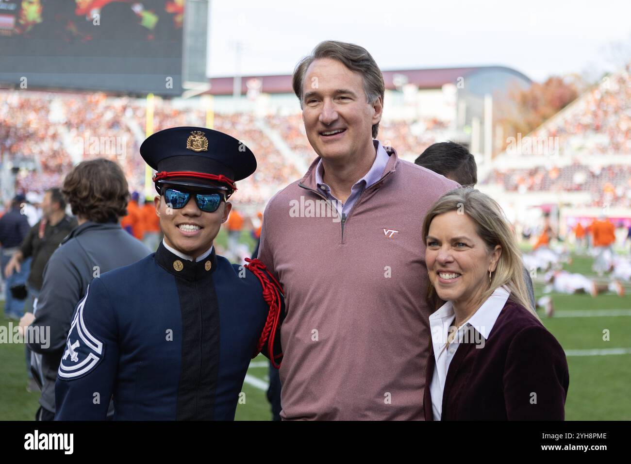 November 9, 2024: Governor of Virginia Glenn Youngkin and First Lady ...