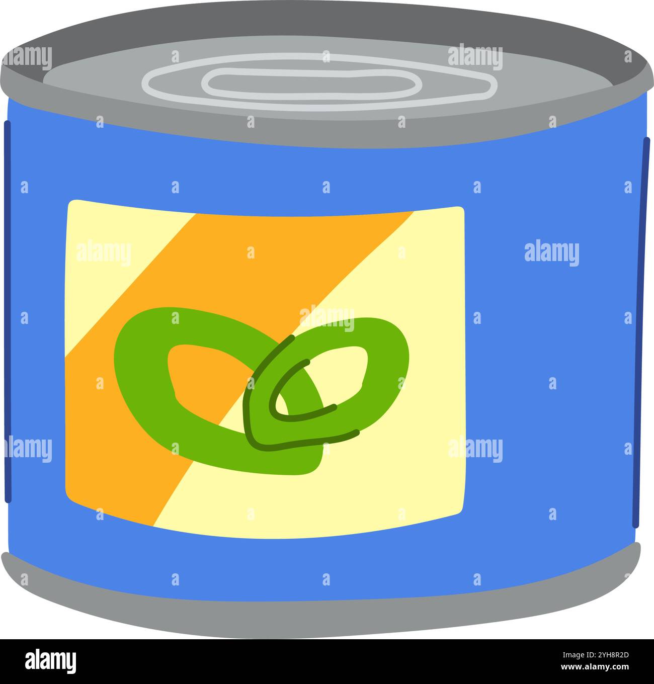 food tin can cartoon vector illustration Stock Vector Image & Art - Alamy