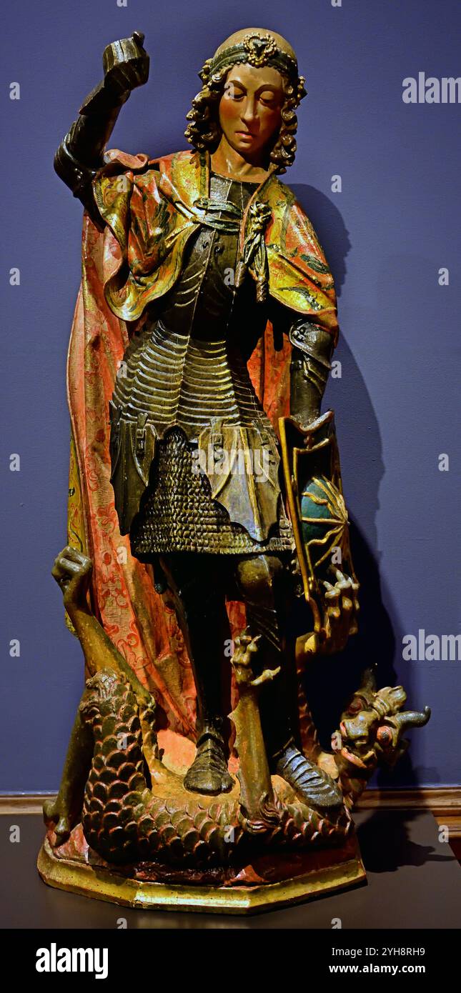 Saint Michael, 1500 Spain 15th-century Spanish sculpture early Spanish ...