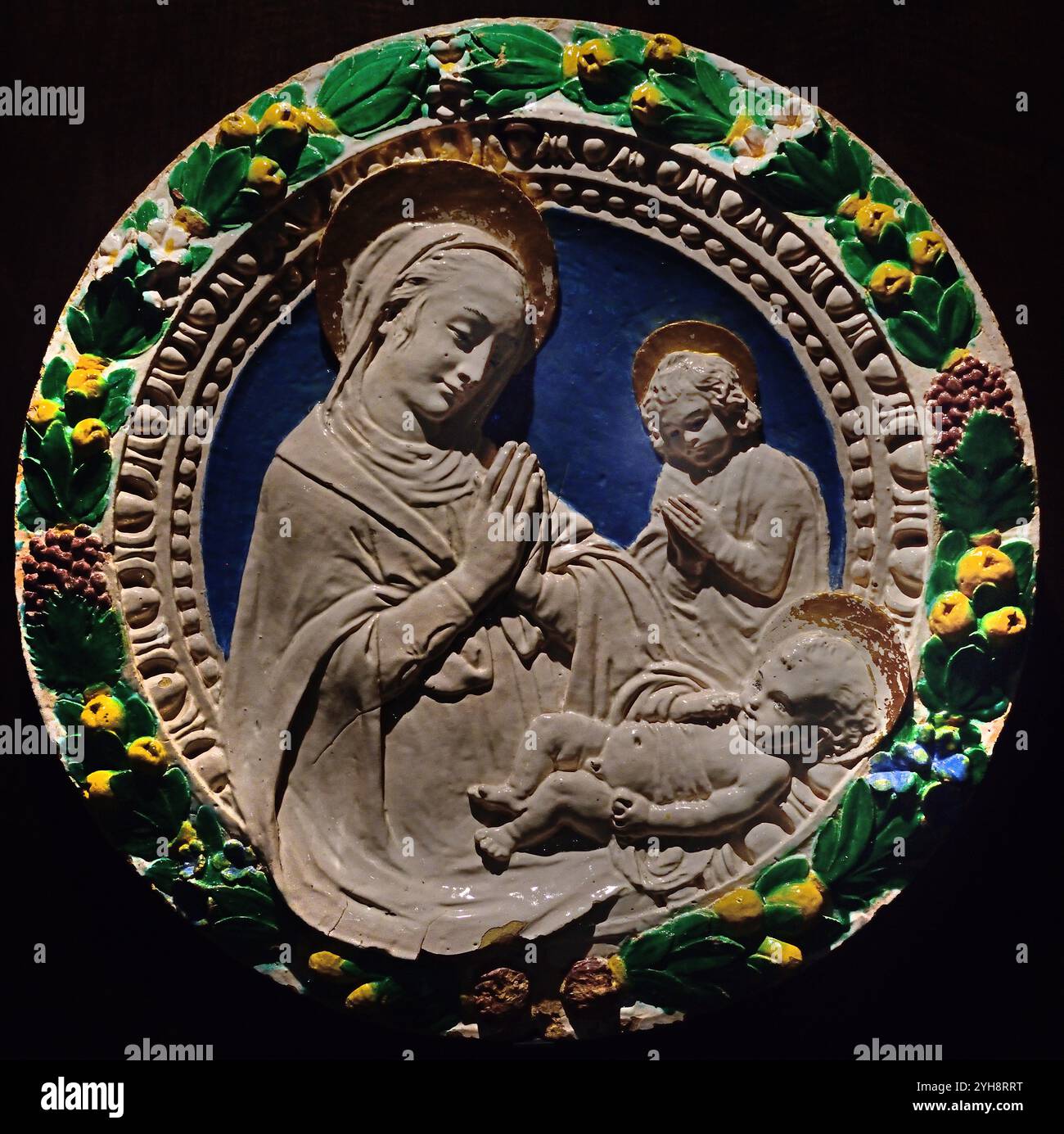 Adoration of the Child by Andrea della Robbia, Florence 1435 – 1525 Florence Italian, Italy ...