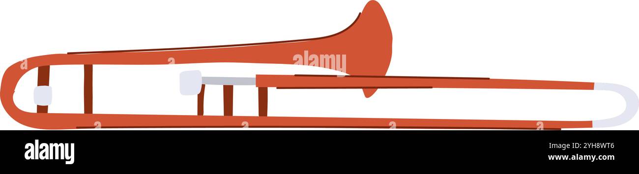 music trombone cartoon vector illustration Stock Vector Image & Art - Alamy