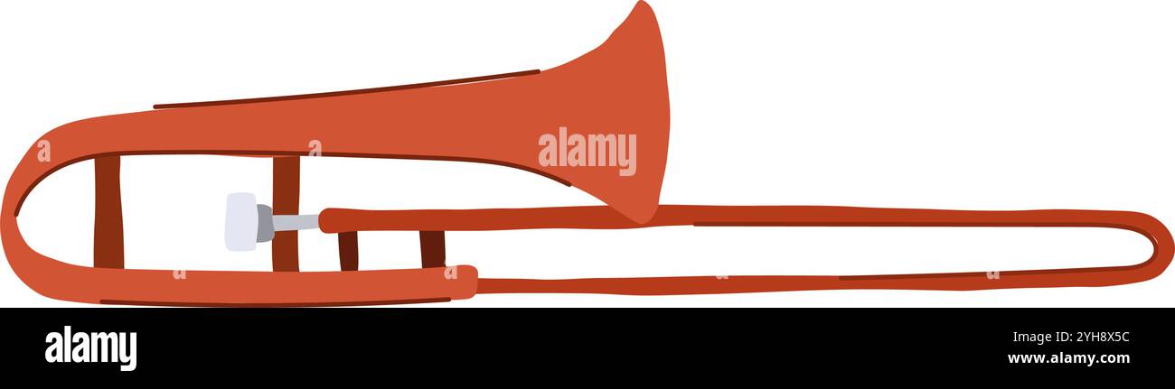band trombone cartoon vector illustration Stock Vector Image & Art - Alamy