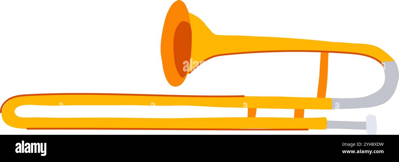sound trombone cartoon vector illustration Stock Vector Image & Art - Alamy