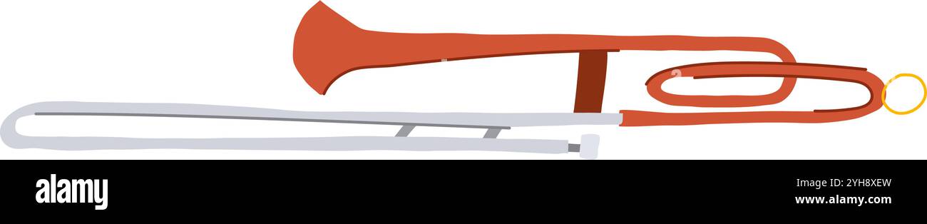 musician trombone cartoon vector illustration Stock Vector Image & Art ...