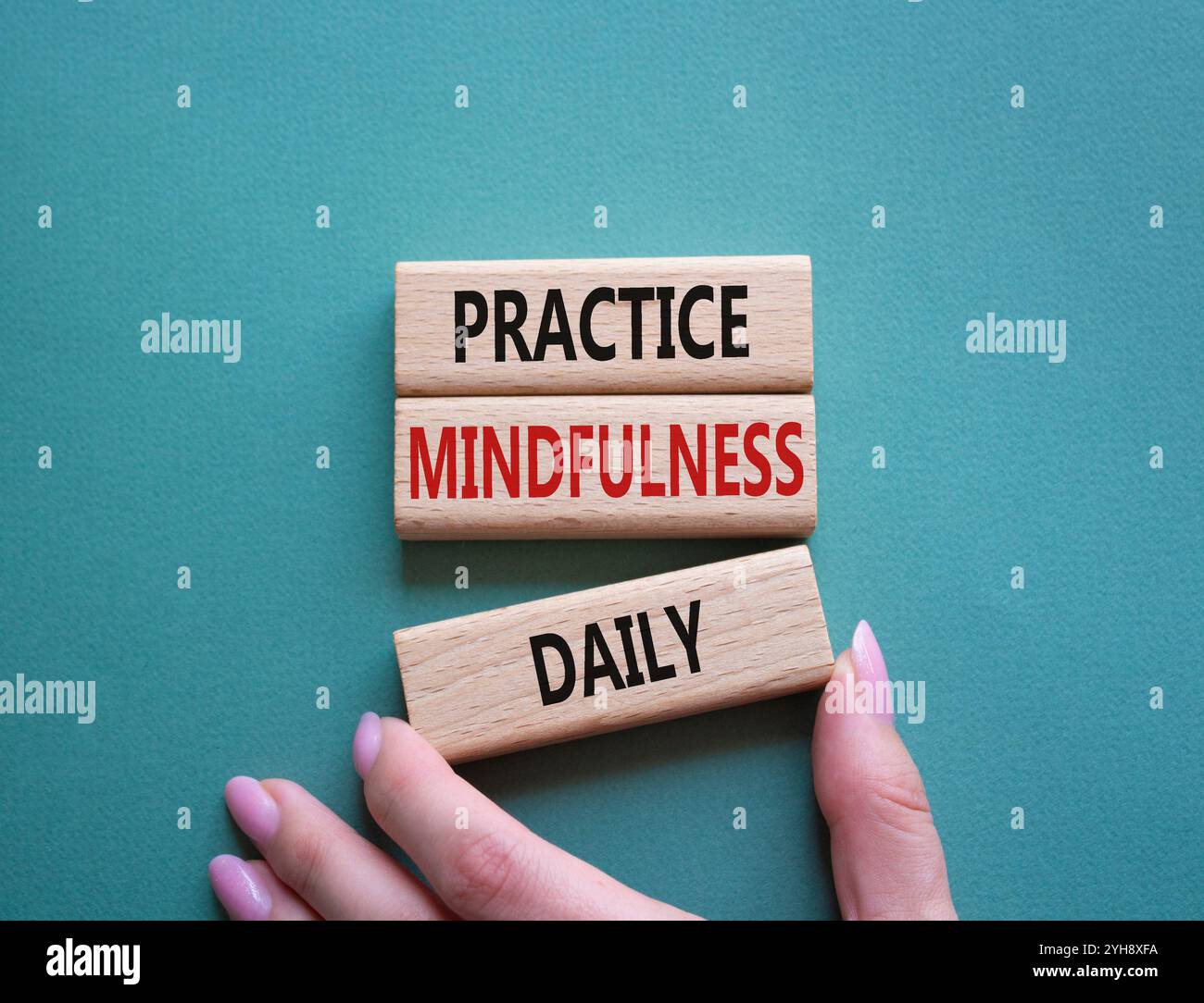 Practice Mindfulness Daily symbol. Concept words Practice Mindfulness ...