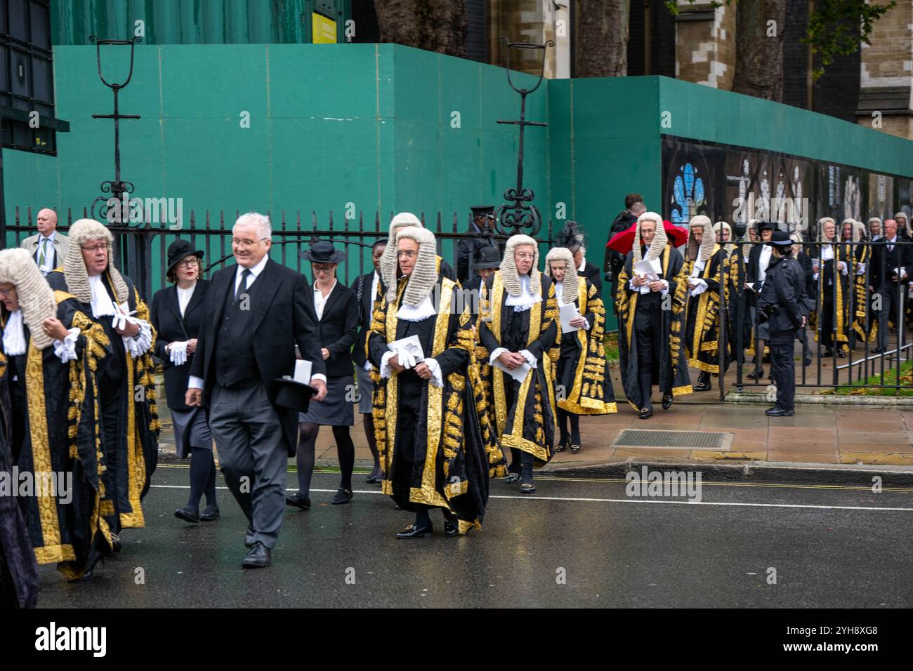 Lord and Lady Justices of Appeal in full judicial robes seen arriving ...