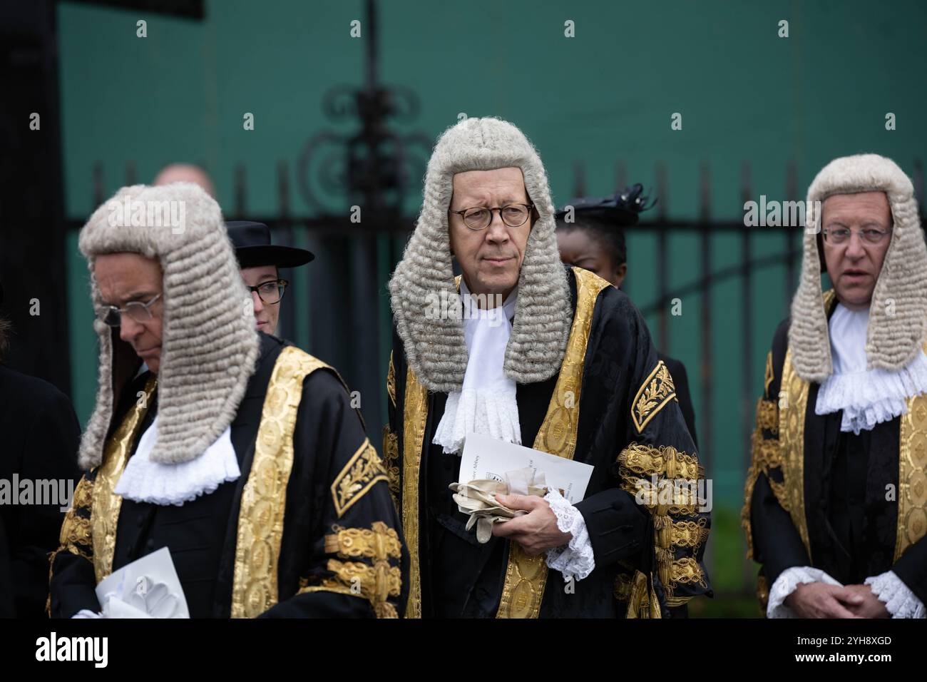 Lord and Lady Justices of Appeal in full judicial robes seen arriving ...