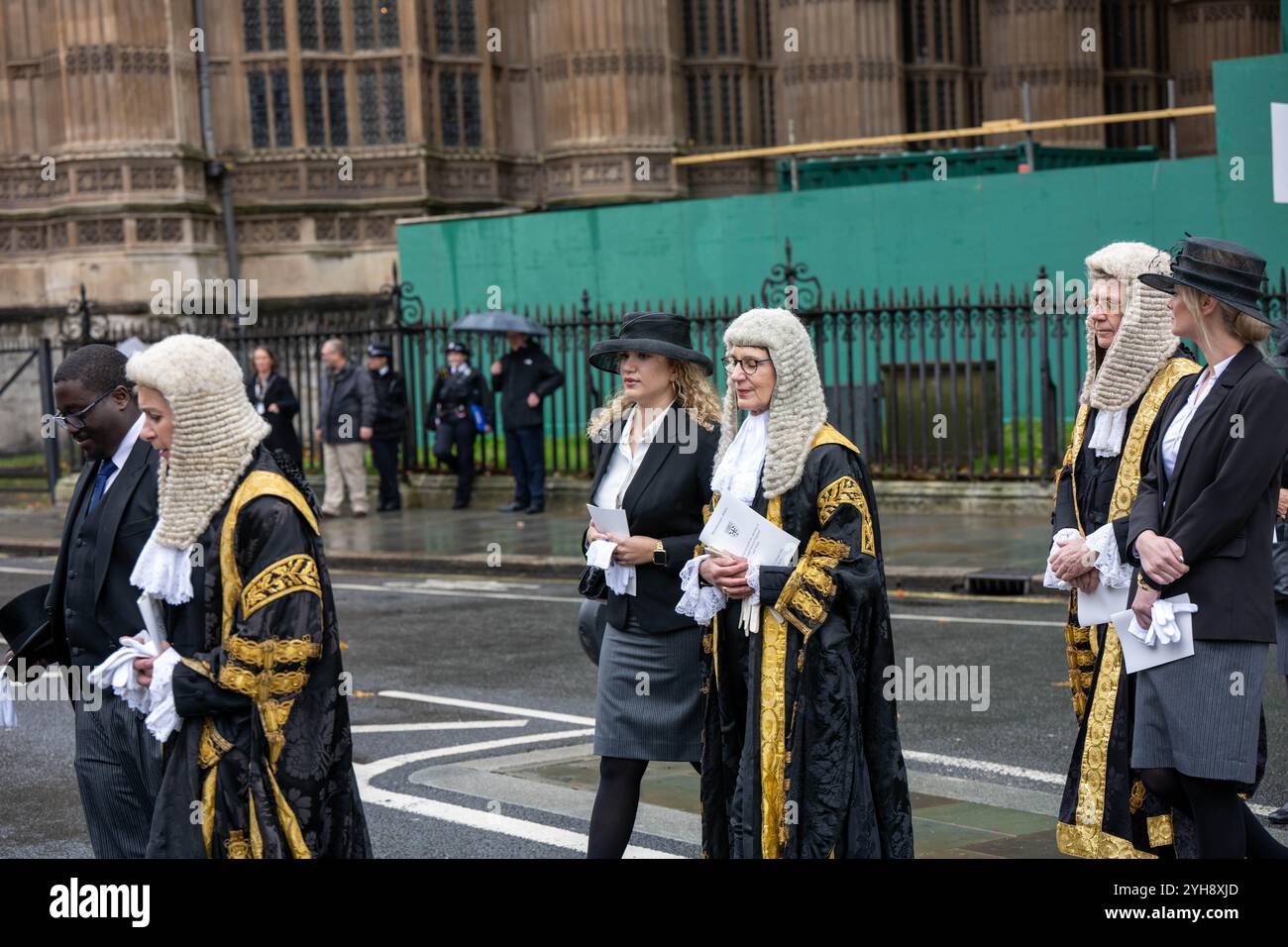 Lord and Lady Justices of Appeal in full judicial robes seen arriving ...