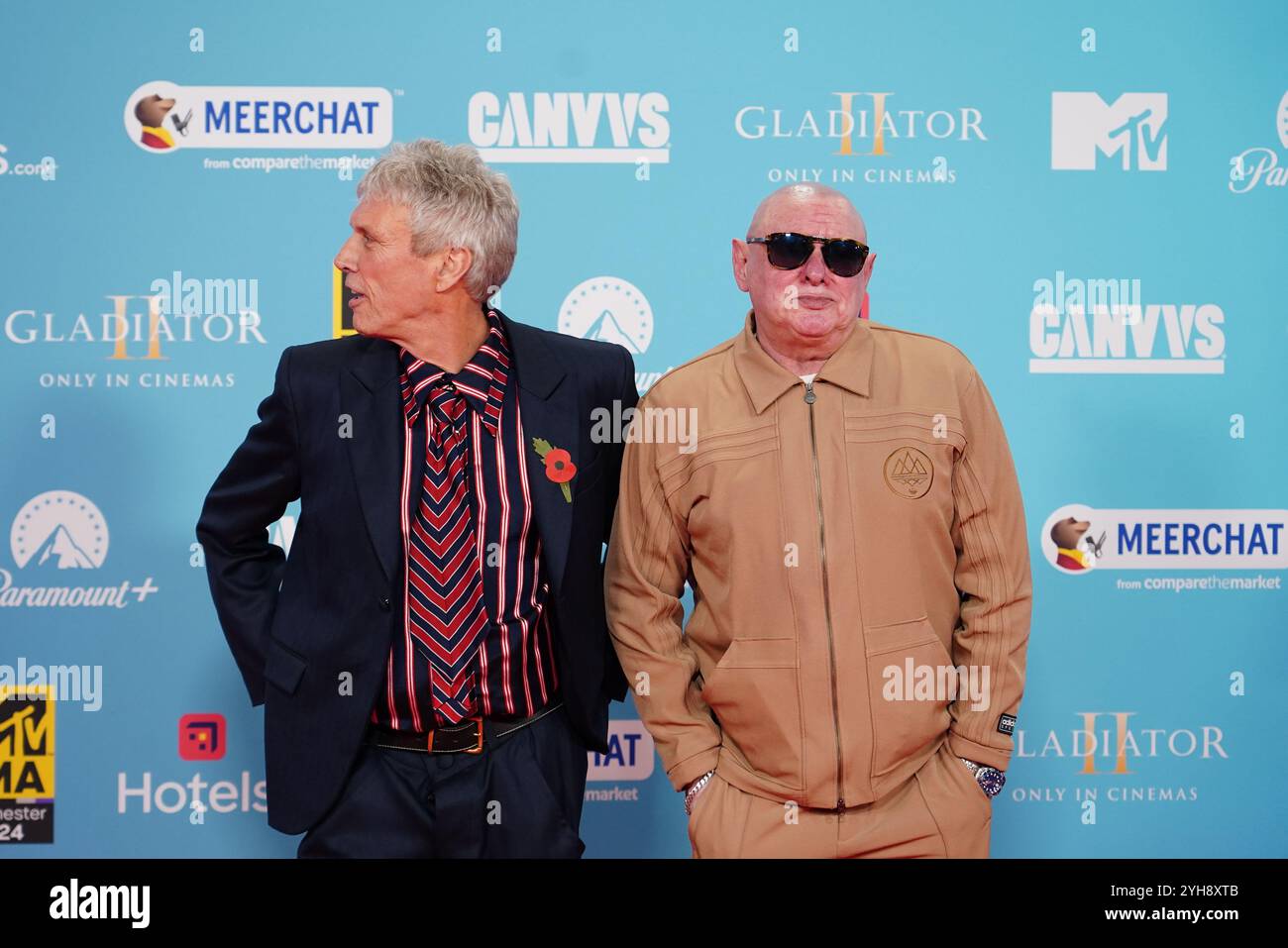 Bez and Shaun Ryder attending the MTV Europe Music Awards 2024 at the ...