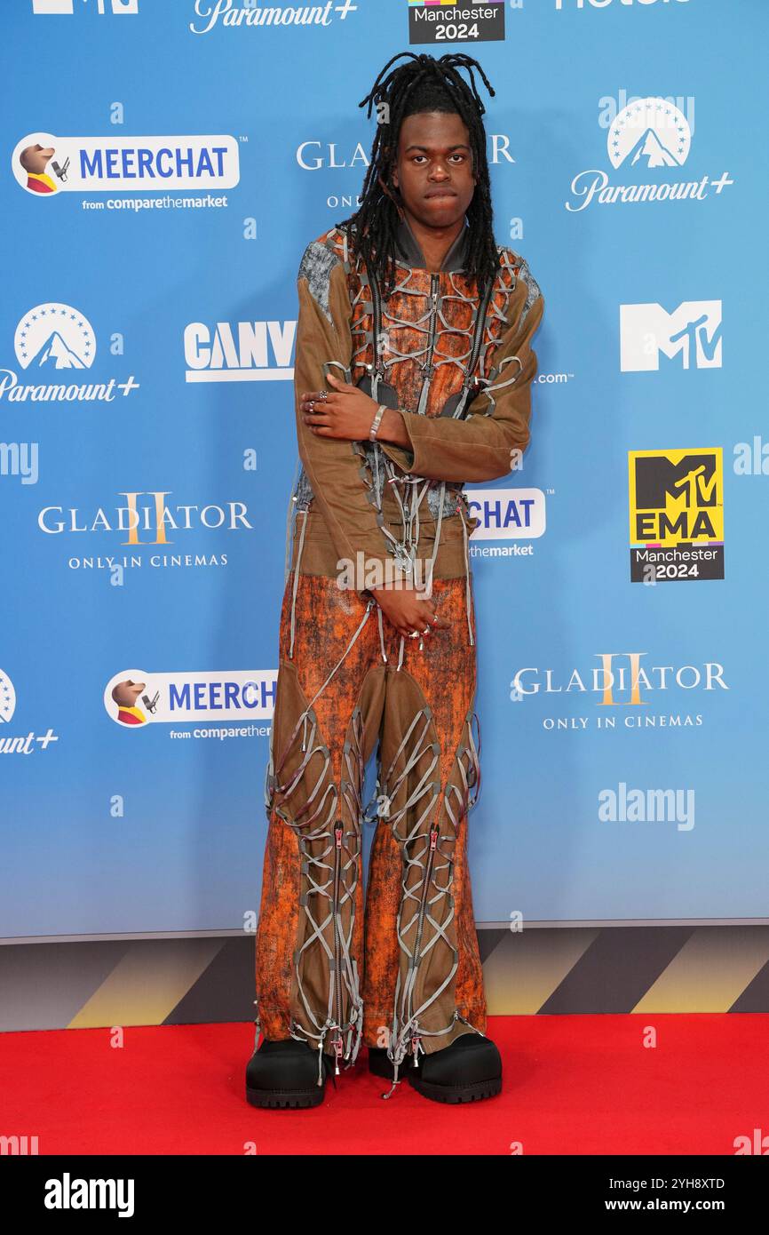 Jordan Adetunji poses for photographers upon arrival at the MTV ...