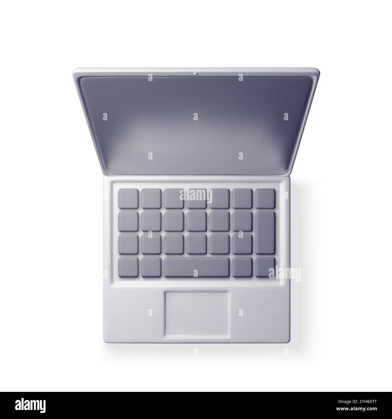 3D cartoon laptop computer isolated Stock Vector Image & Art - Alamy