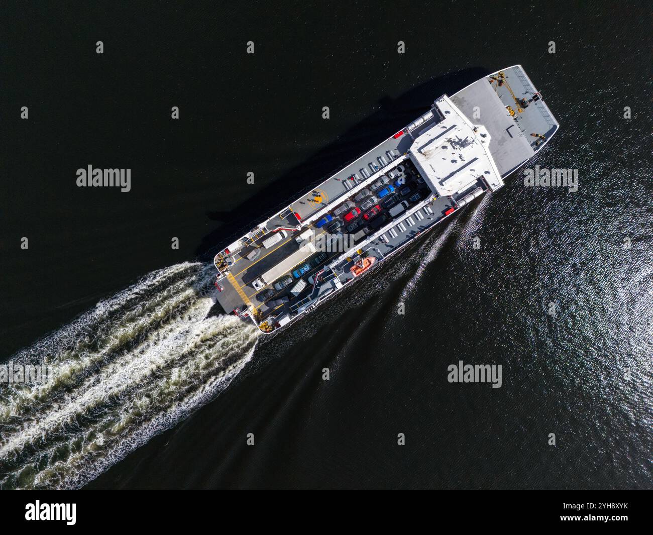 The catamaran ferry Alfred, operated by the Orkney-based Pentland ...