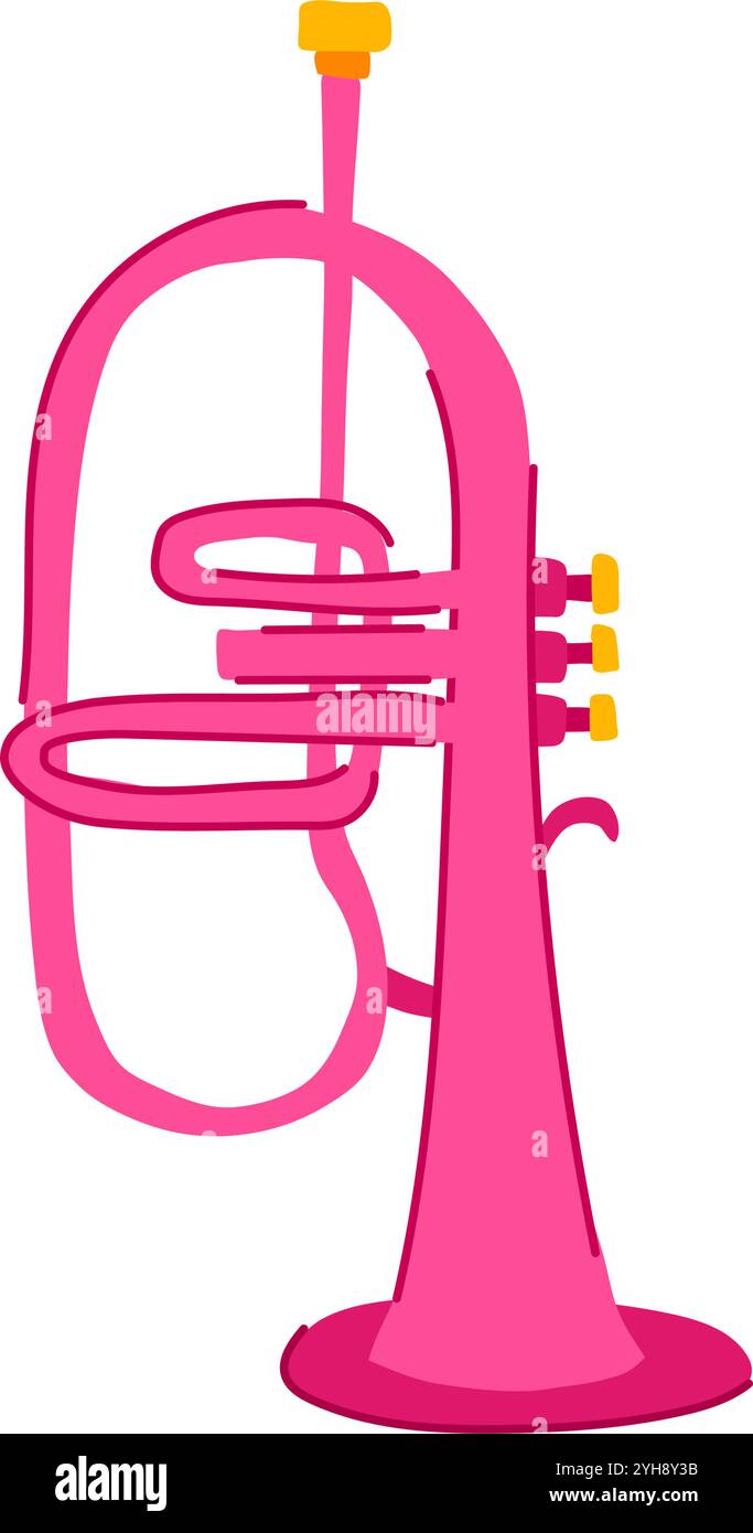 sound trumpet cartoon vector illustration Stock Vector Image & Art - Alamy