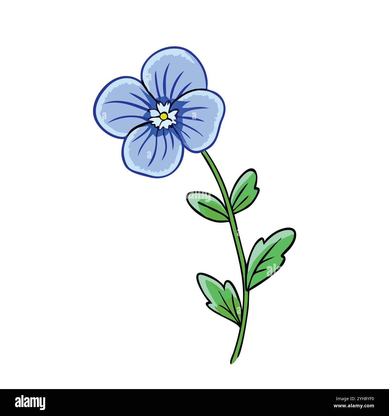 Veronica speedwell flower icon hi-res stock photography and images - Alamy
