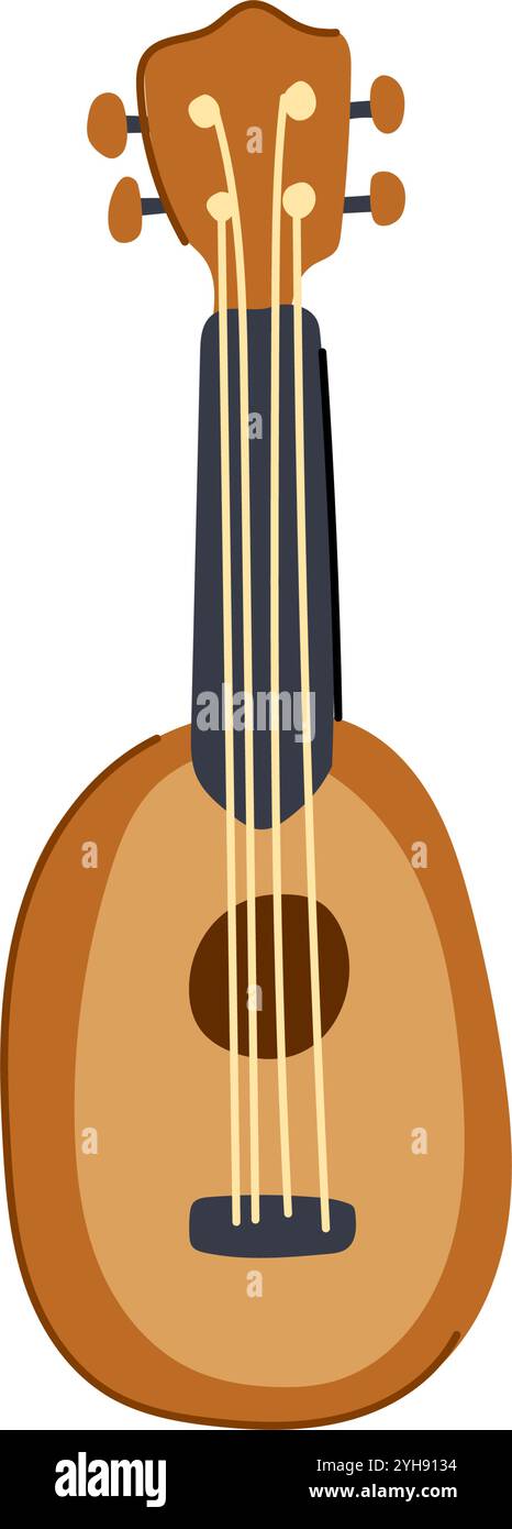 Strings Ukulele Cartoon Vector Illustration Stock Vector Image And Art