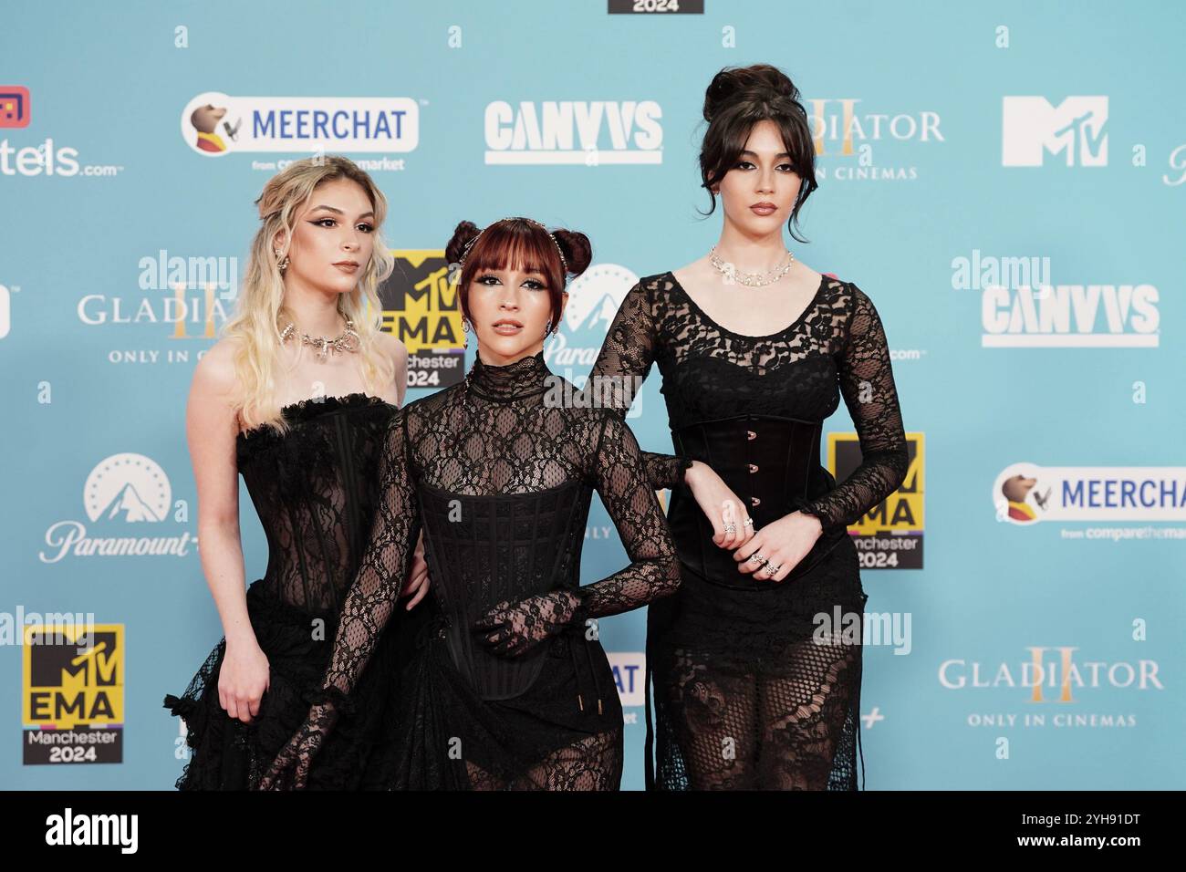 (left-right) Daniela Villarreal, Paulina Villarreal and Alejandra ...