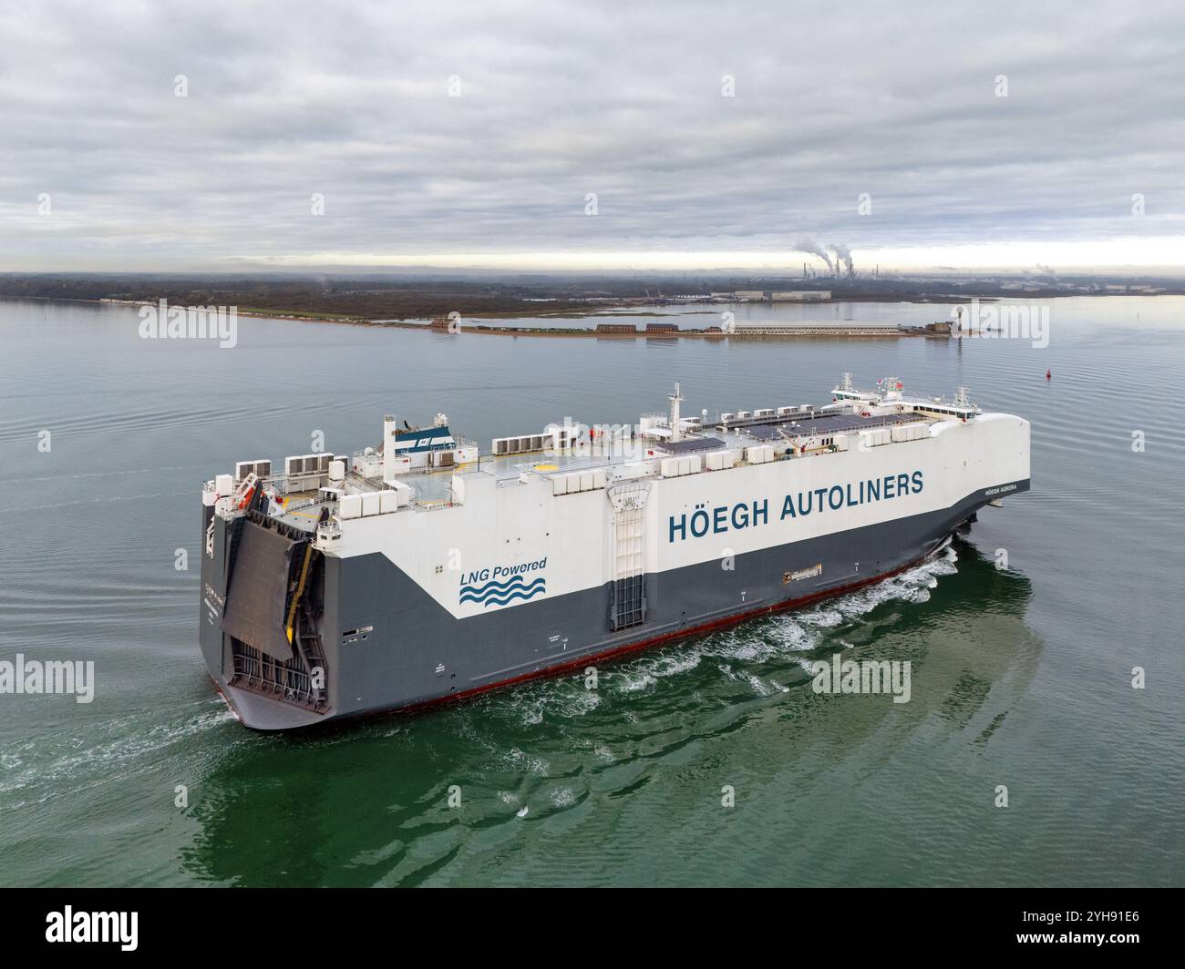 The car and vehicle carrier Hoegh Aurora (Hoegh Autoliners Stock Photo ...