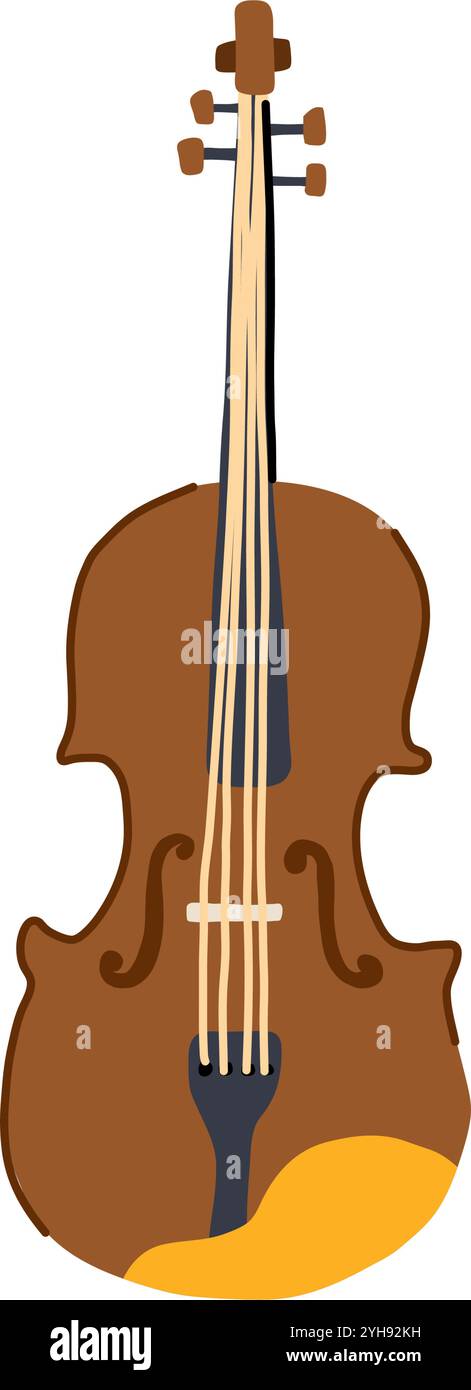 orchestra violin cartoon vector illustration Stock Vector Image & Art ...