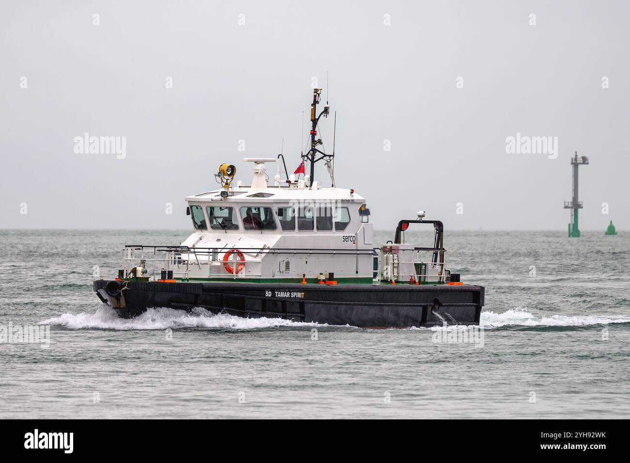 The Admiralty Pilot boat SD Tamar Spirit, operated by Serco on behalf ...