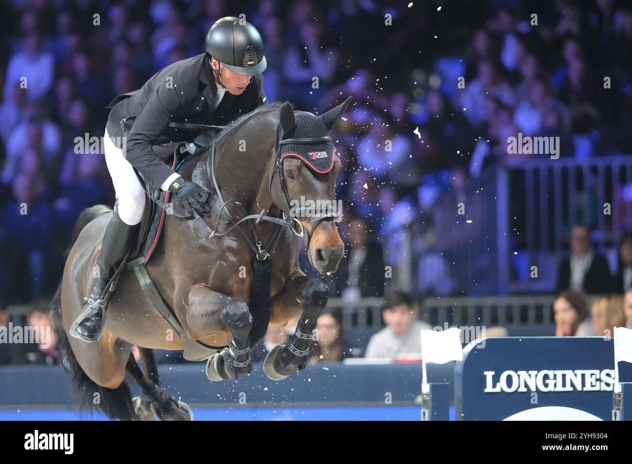 Verona, Italy. 10th Nov, 2024. Alain Jufer riding Dante MM in action ...