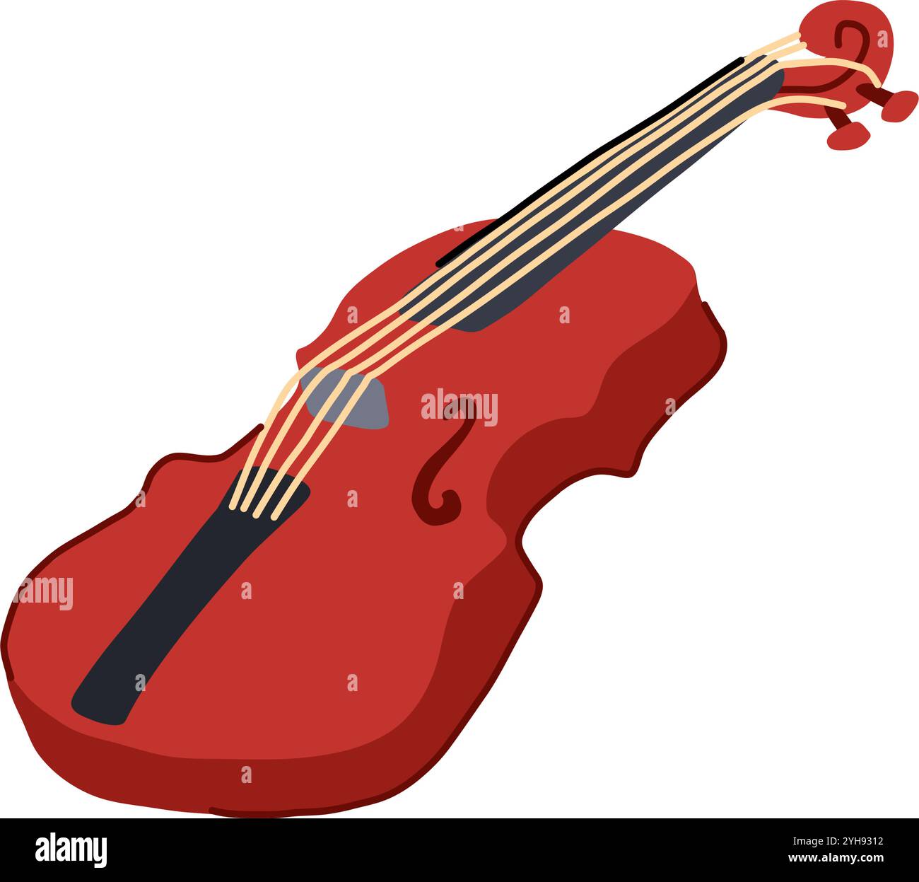 melody violin cartoon vector illustration Stock Vector Image & Art - Alamy