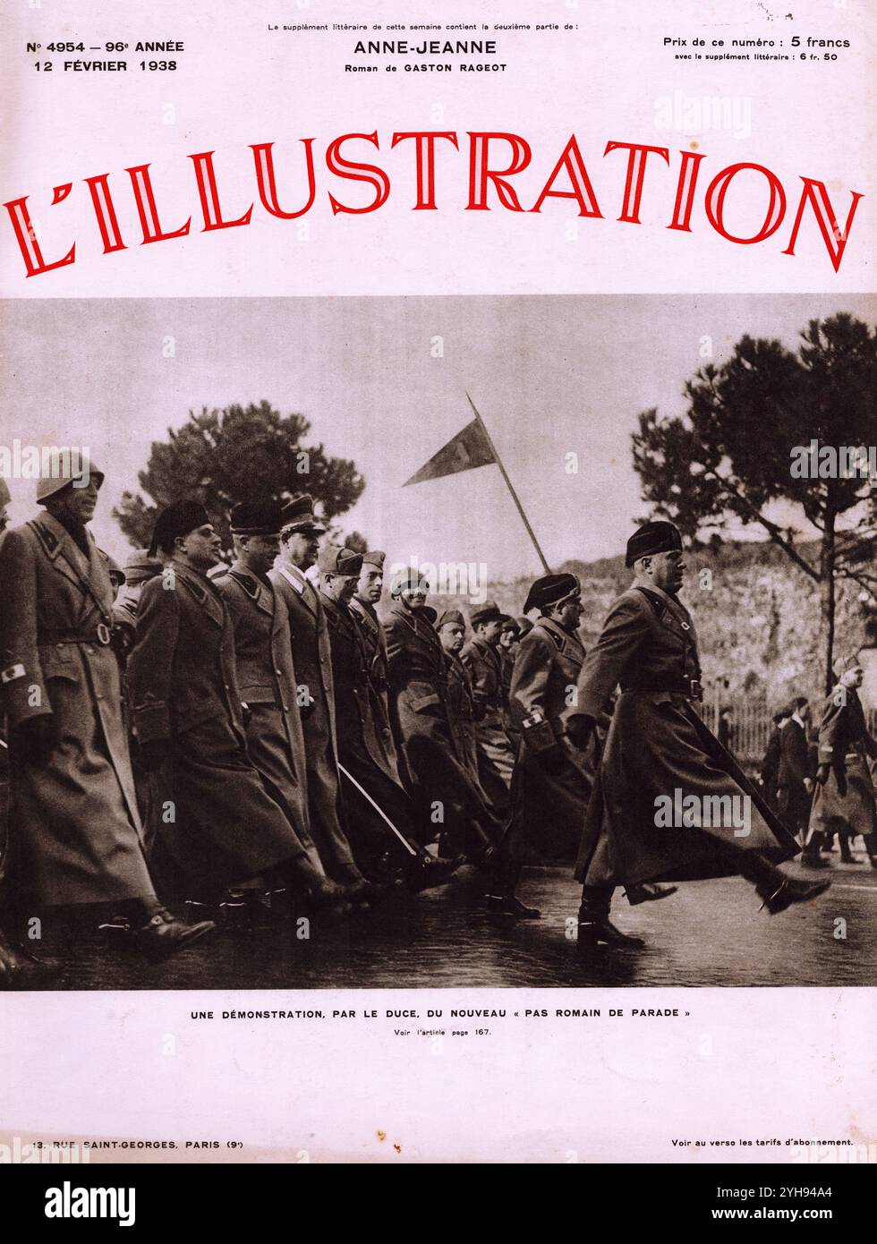 Lillustration cover french magazine front page hi-res stock photography ...