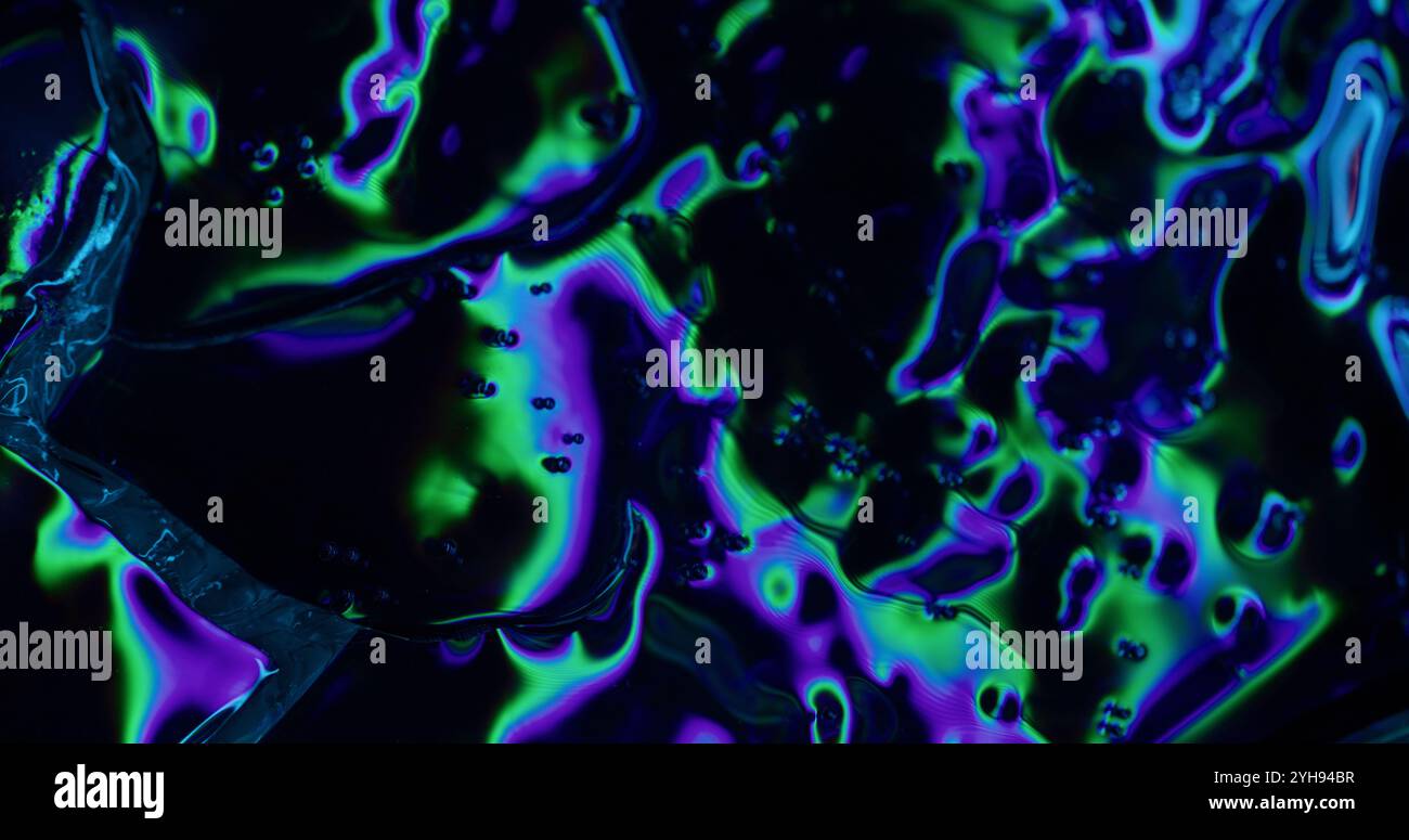 Foil holographic. Color variation. Imaginary reflections deformed ...