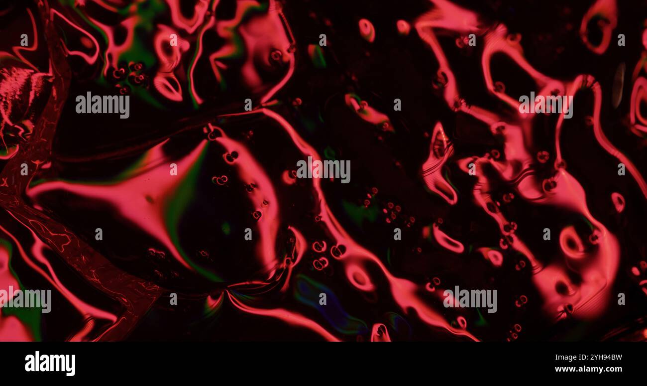 Red flare. Color variation. Imaginary reflections deformed surface ...