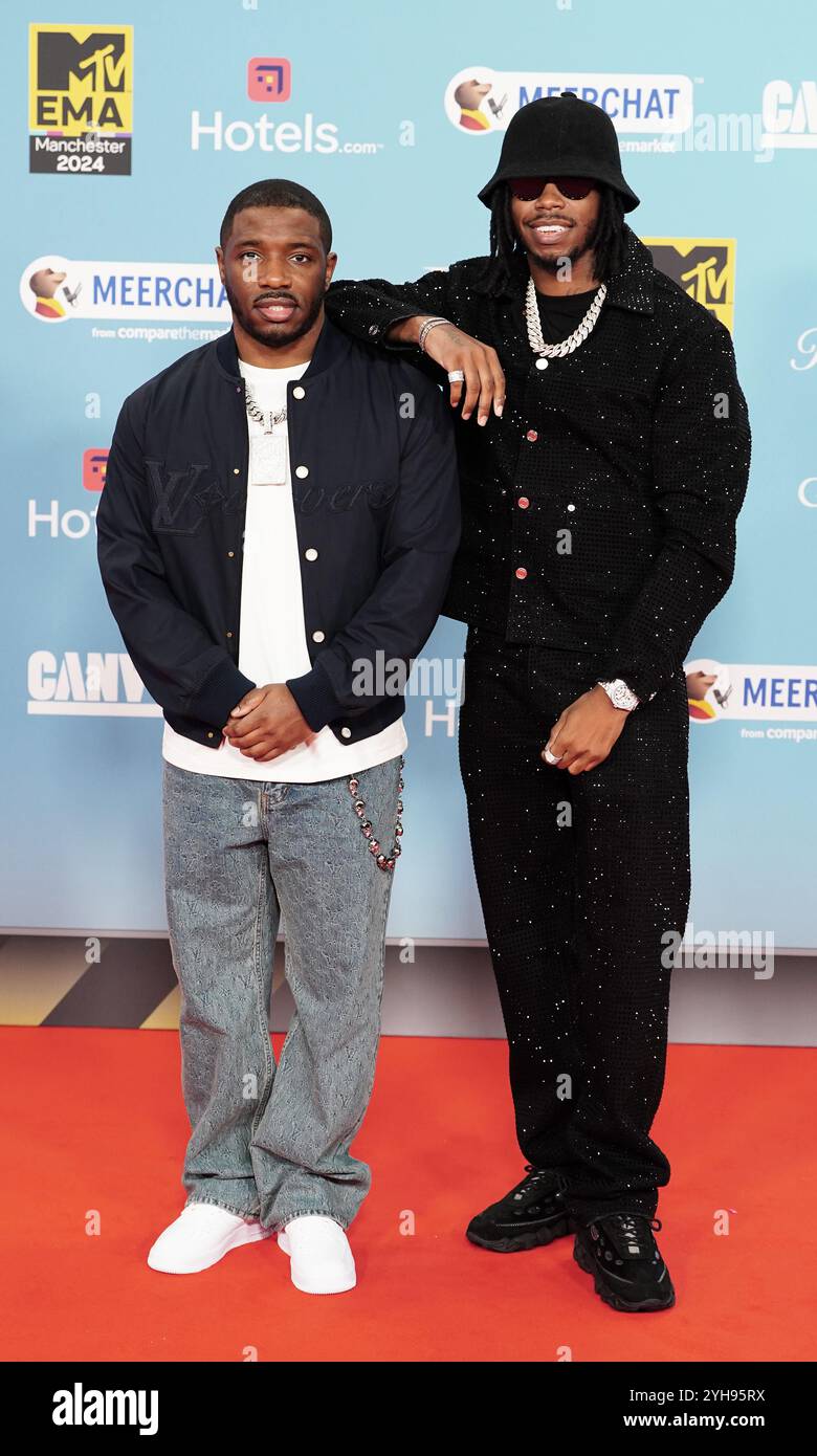 Konan and Krept attending the MTV Europe Music Awards 2024 at the Co-Op ...