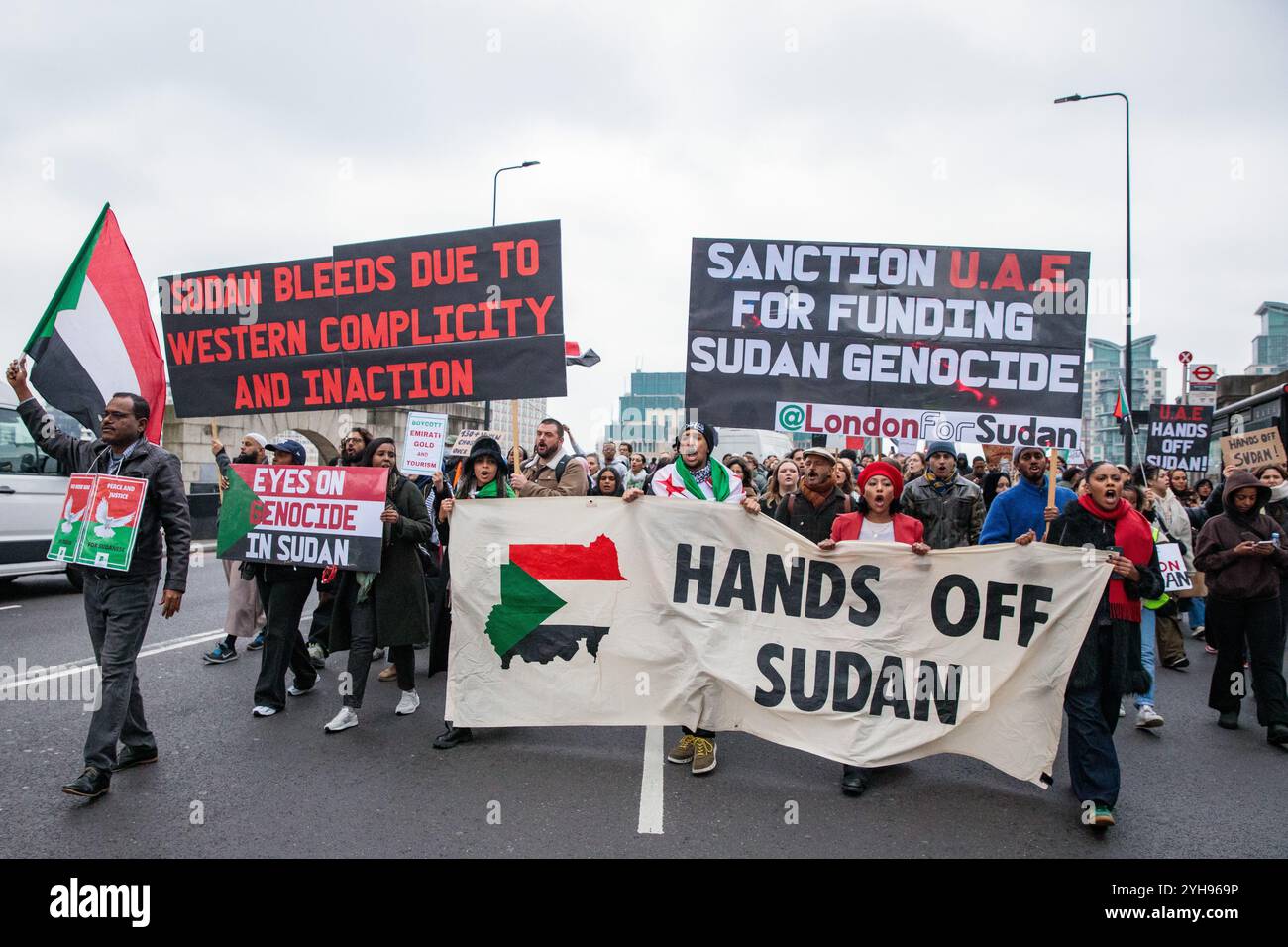 Sudan civil rights protest london hi-res stock photography and images ...