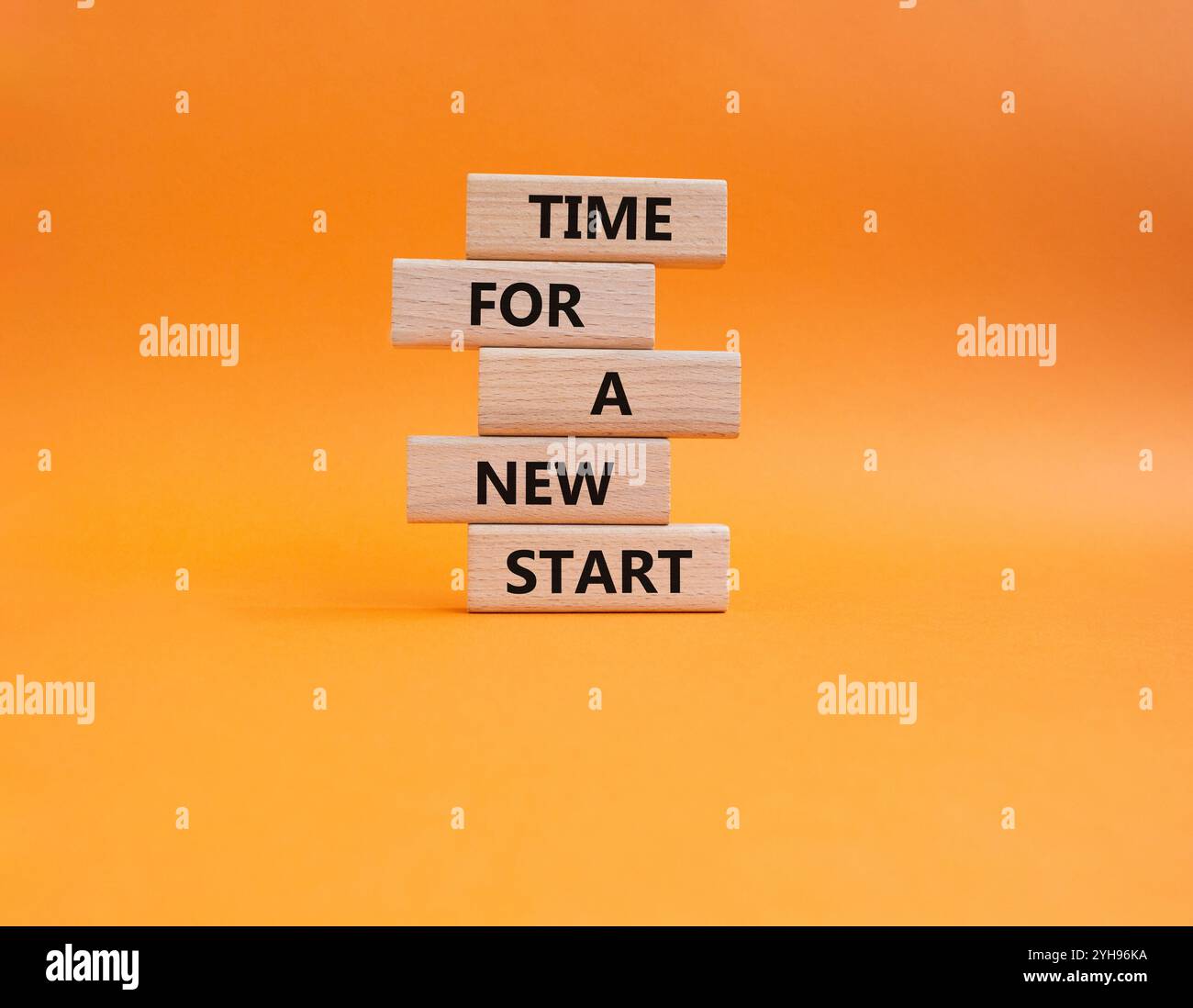 Time for a new start symbol. Wooden blocks with words Time for a new ...