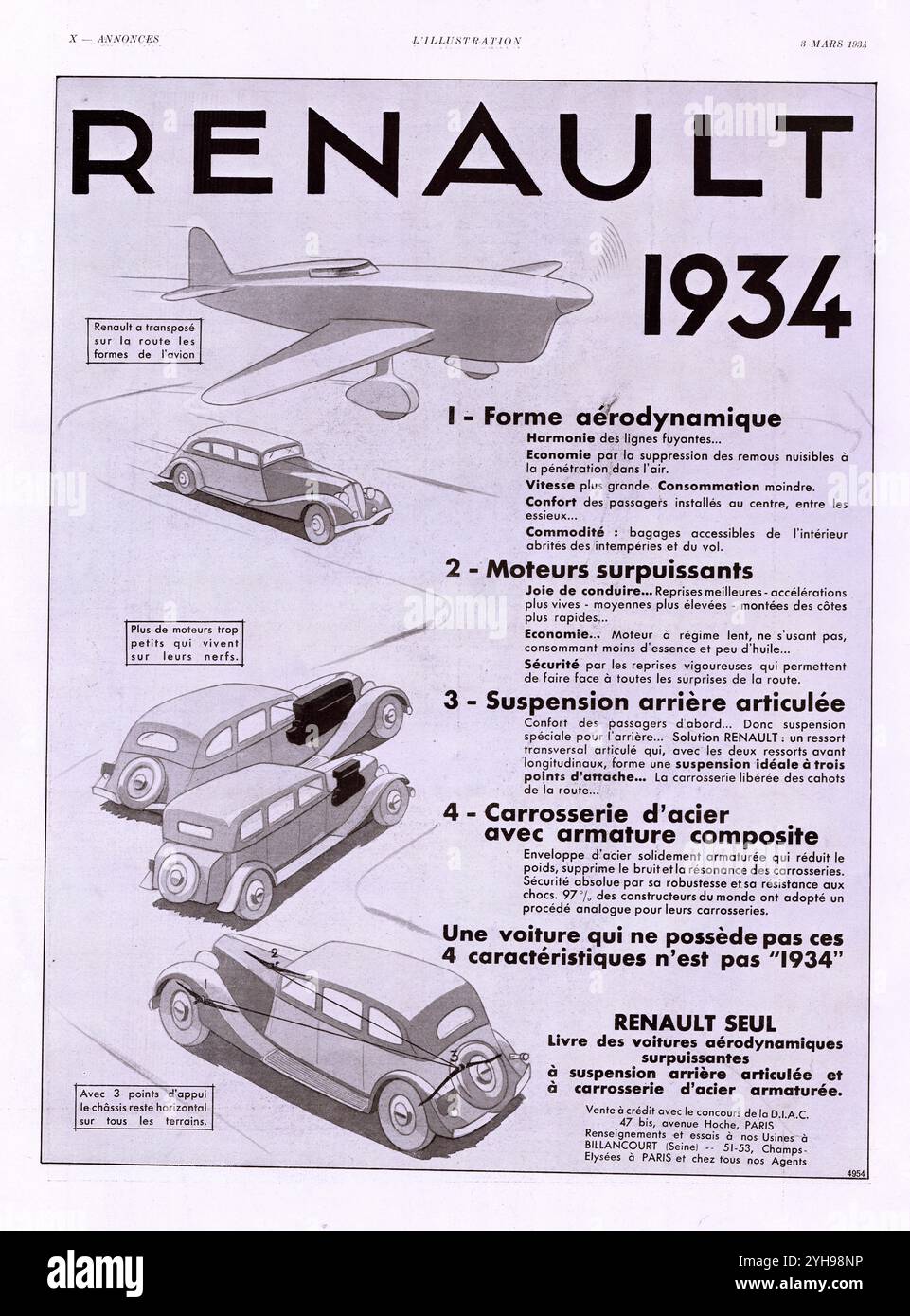 Poster advertising renault hi-res stock photography and images - Alamy