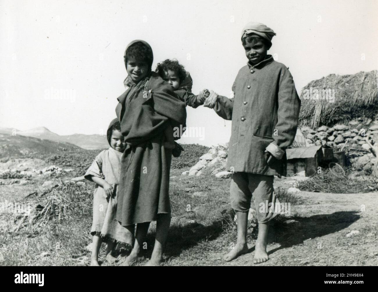 Childrens in Derna, Libya, Africa - 1942 Stock Photo - Alamy