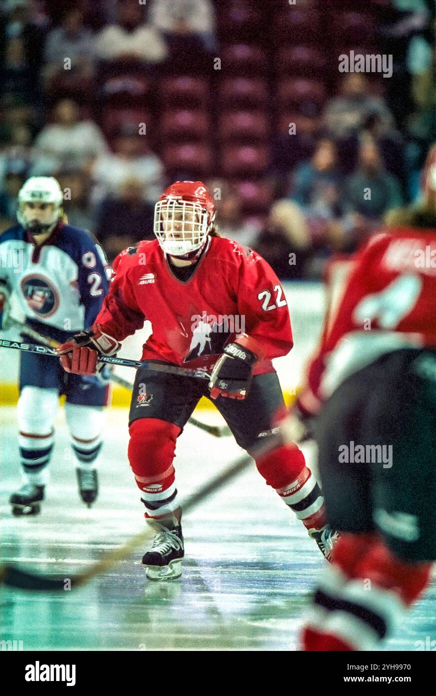 Hayley Wickenheiser (CAN) #22 competing in 1997 Stock Photo - Alamy