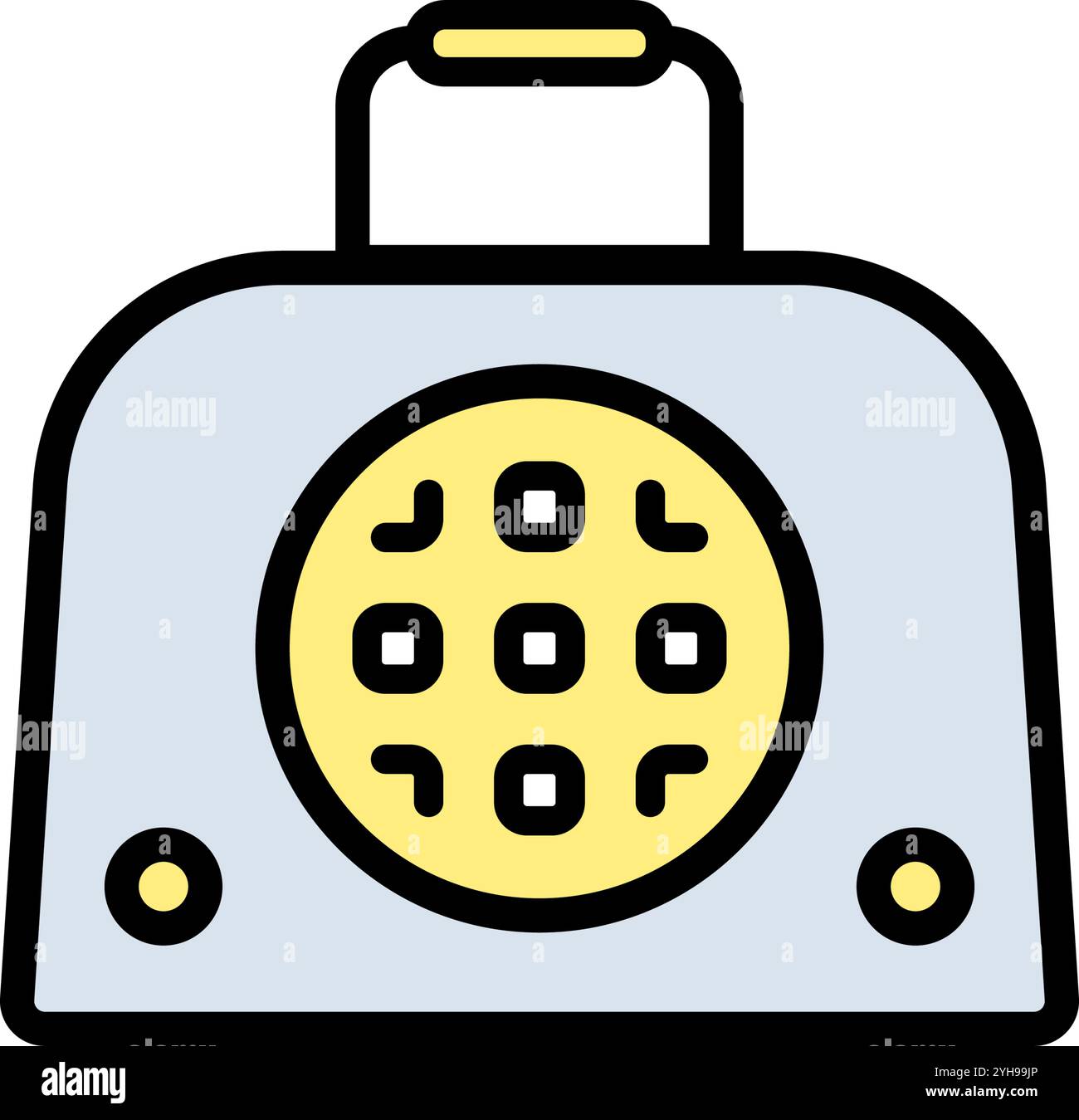 Pet carrier symbol. Comfortable animal travel. Cat carrier color vector ...