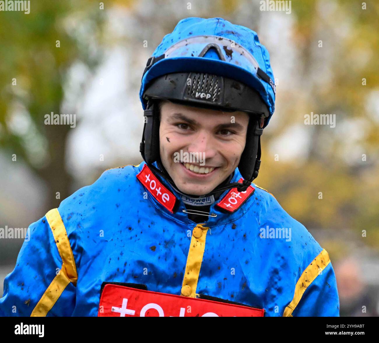 Ben Jones in the winners enclosure after winning the 2.50 at Sandown ...