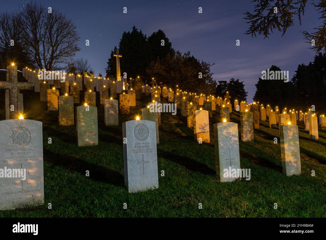 10th November 2024. Remembrance Sunday at Aldershot Military Cemetery ...