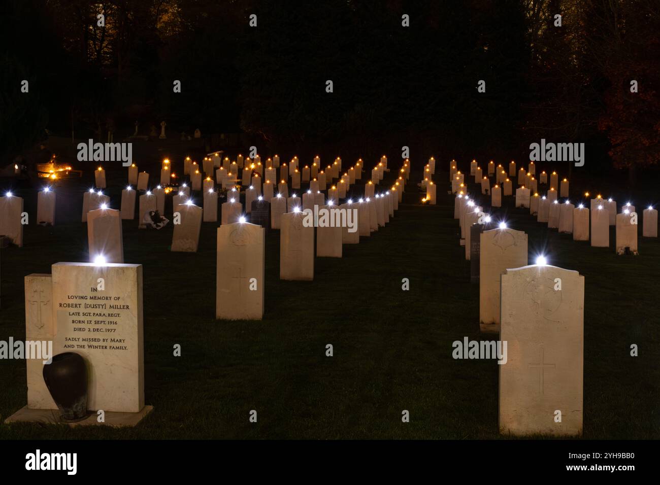 10th November 2024. Remembrance Sunday at Aldershot Military Cemetery ...