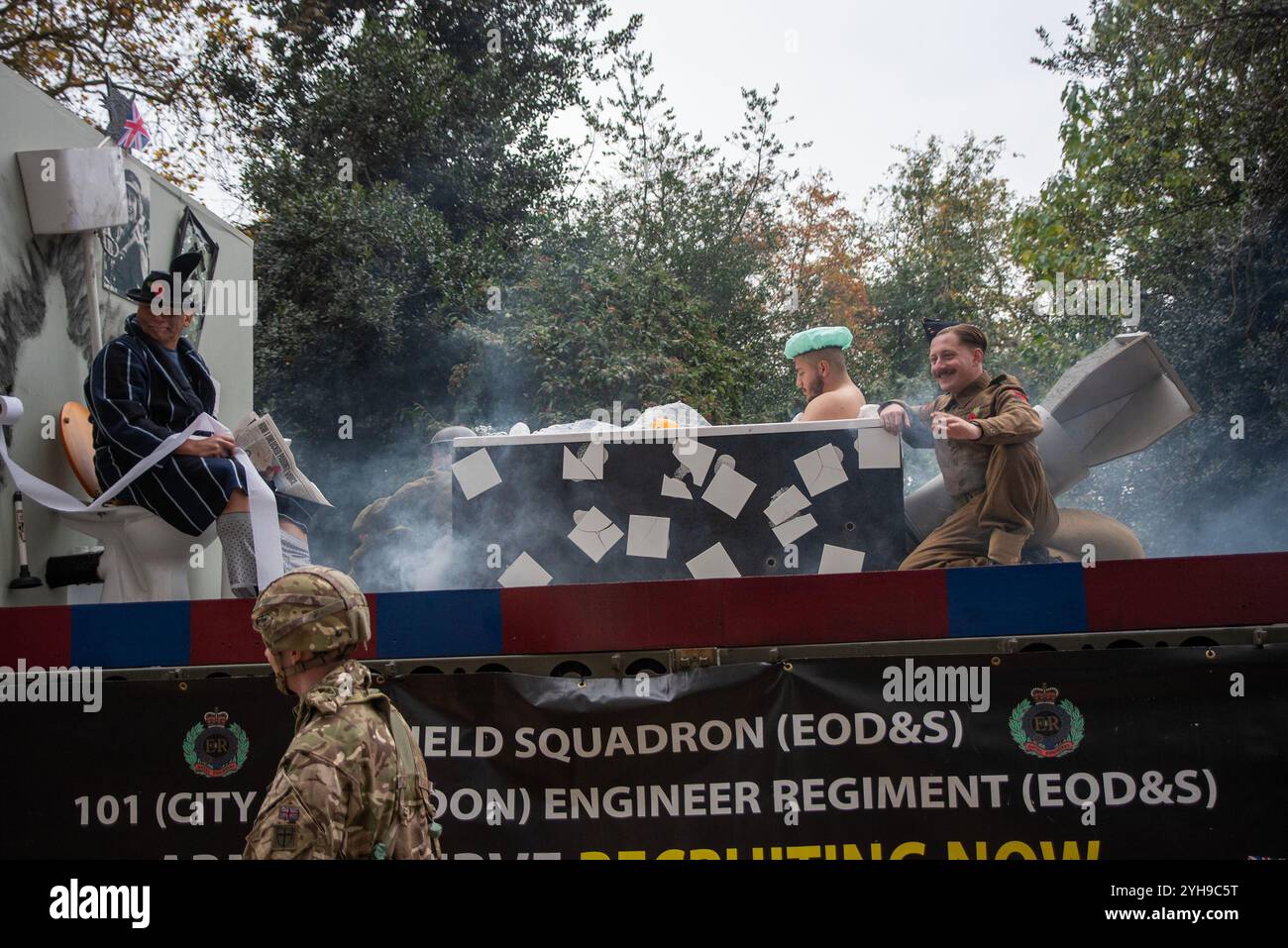 London, UK. 09th Nov, 2024. Members of the 101 Engineer Regiment ...