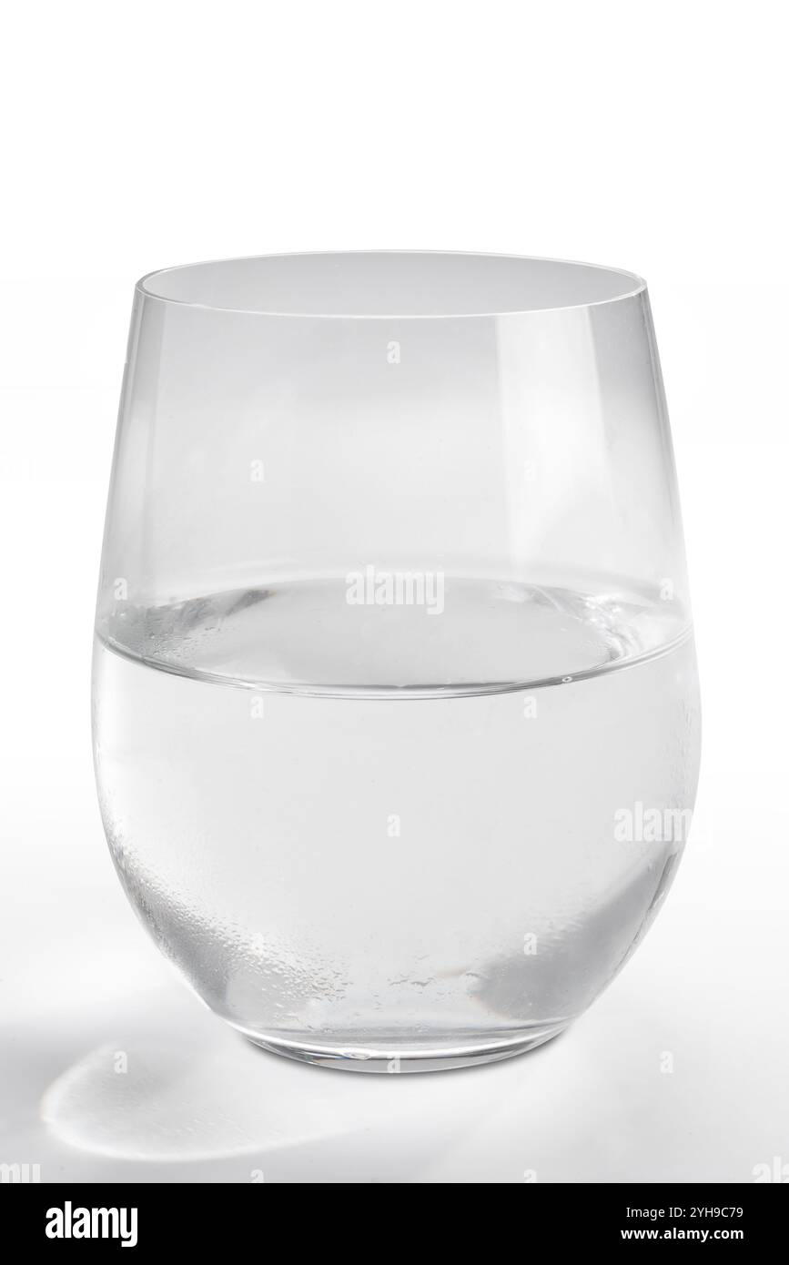 Glass with water isolated on white with clipping path included Stock ...