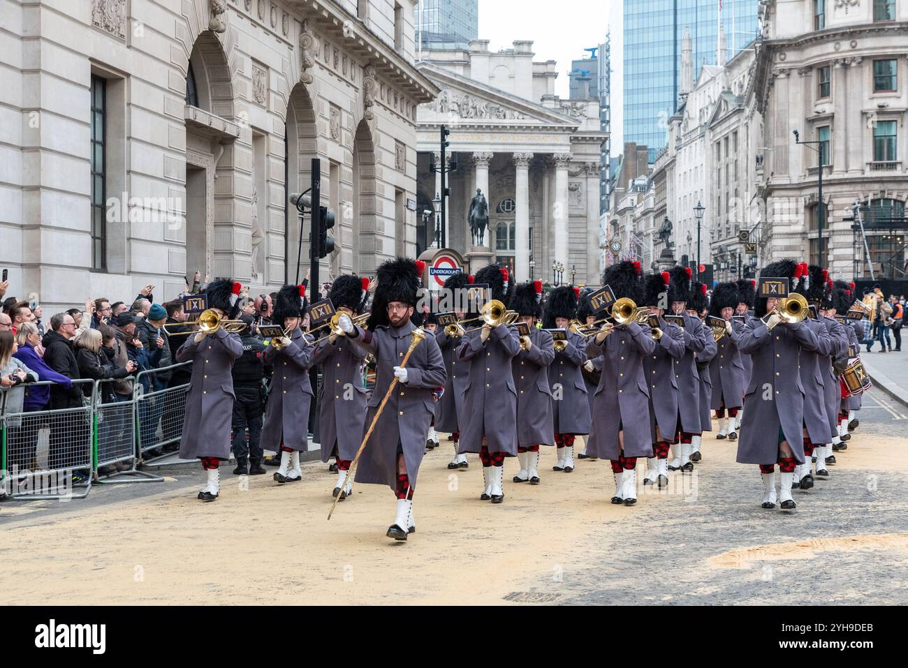 Band of the Royal Regiment of Scotland at the Lord Mayor's Show parade ...