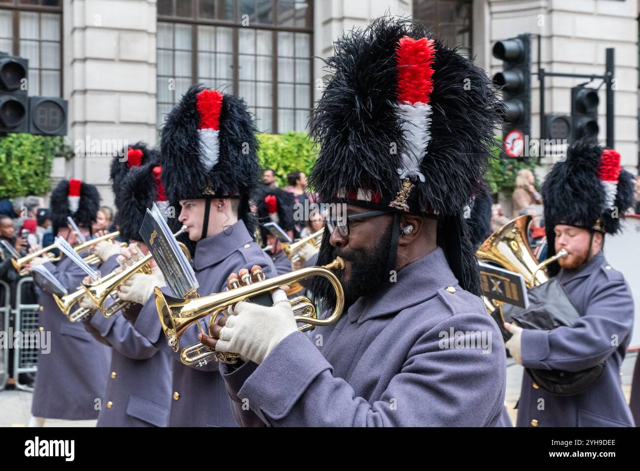 Band of the Royal Regiment of Scotland at the Lord Mayor's Show parade ...
